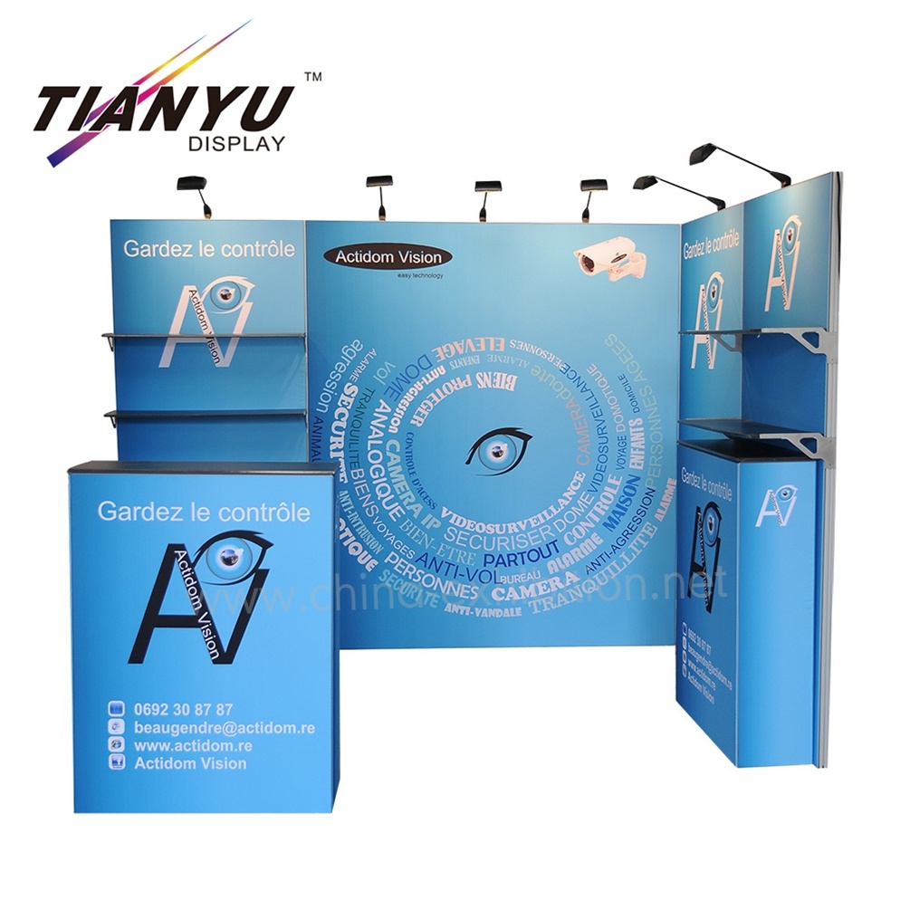 10X10FT Small Lightweight Banner Backdrop Exhibition Booth Portable ...