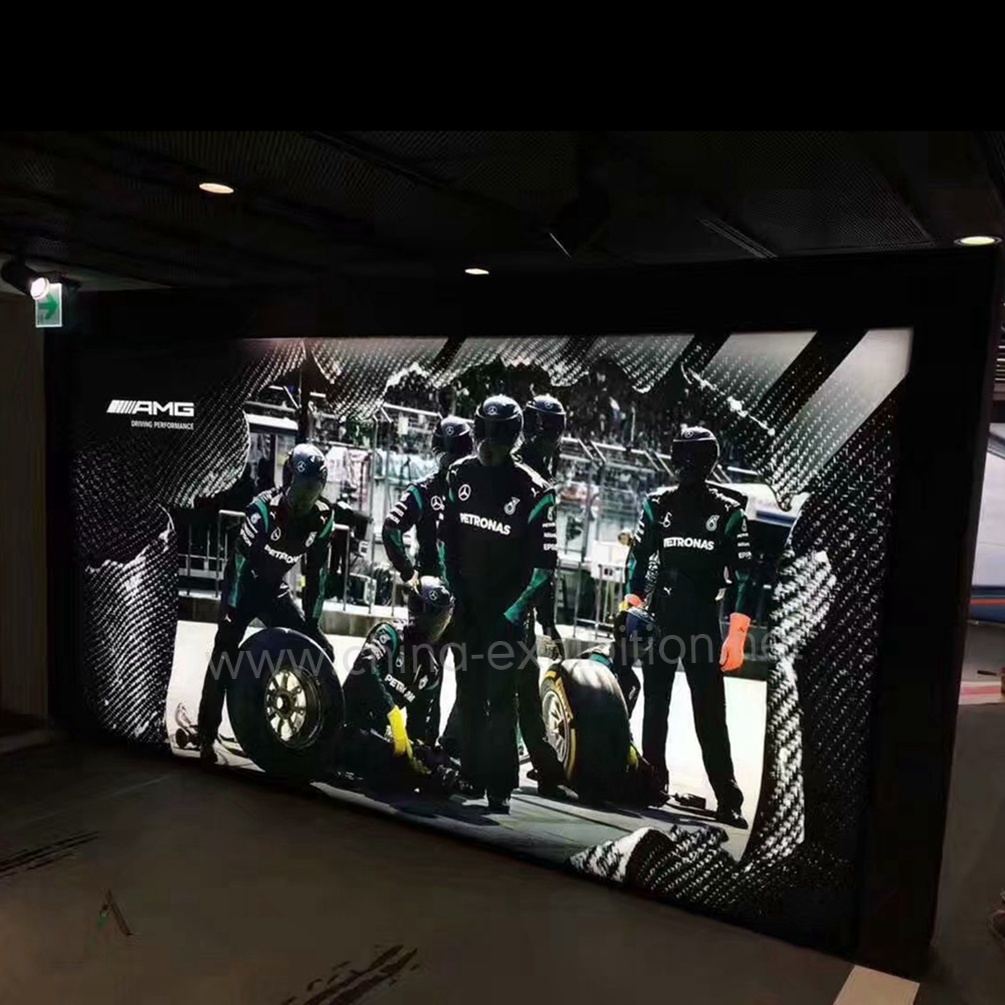 Custom Free Standing LED Light Box Car Display Backlit Trade Show ...