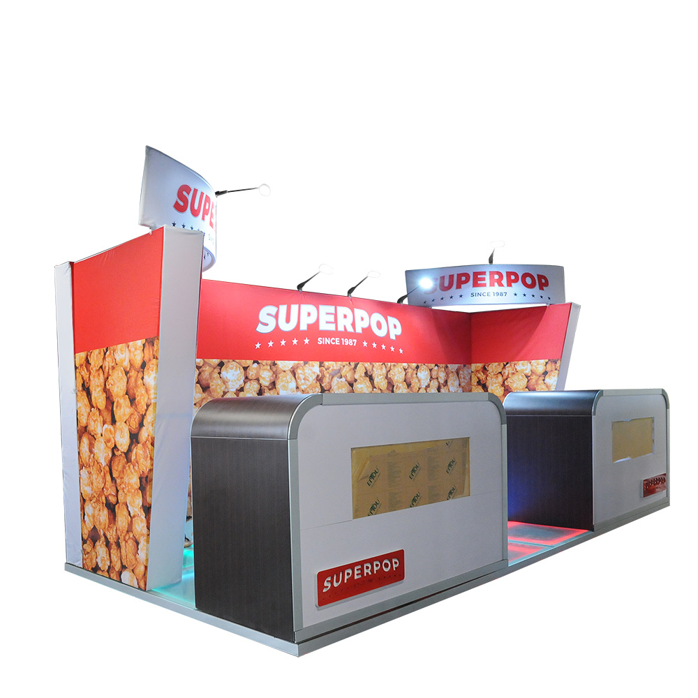 High Quality Customized 10X20FT Trade Show Shelving Stand Modular ...