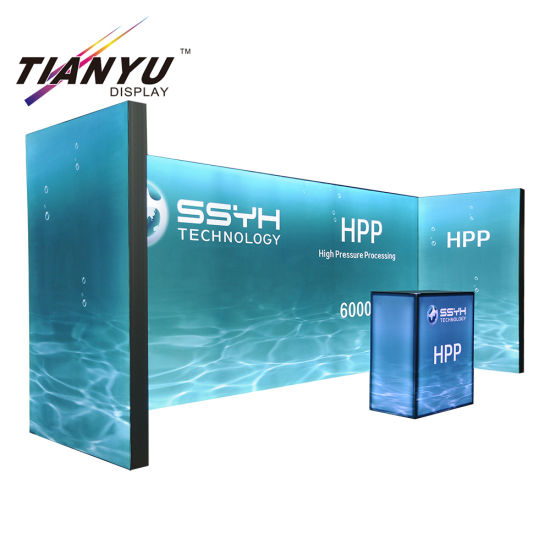 Portable Backdrop Stand Curved Frame Tension Fabric Display Rack Used ...