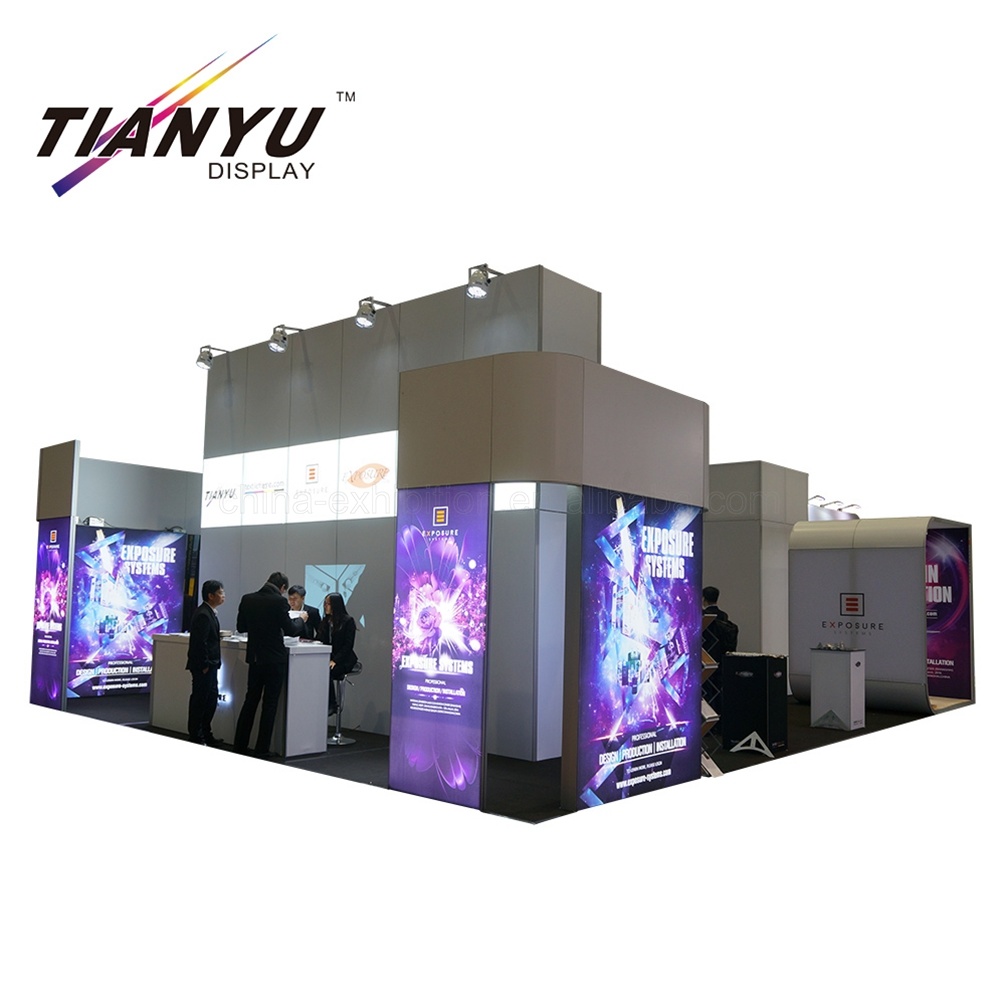 Offer Curved Exhibition Booth Stands Free 3D Design in Two Workdays ...