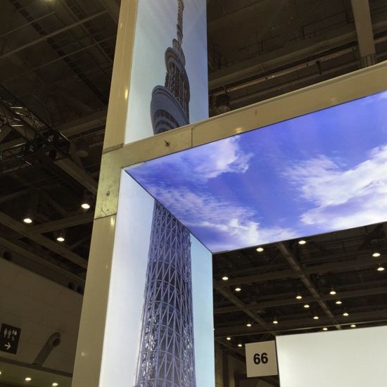Free Standing Double Face Fabric LED Light Box Frameless Aluminium ...