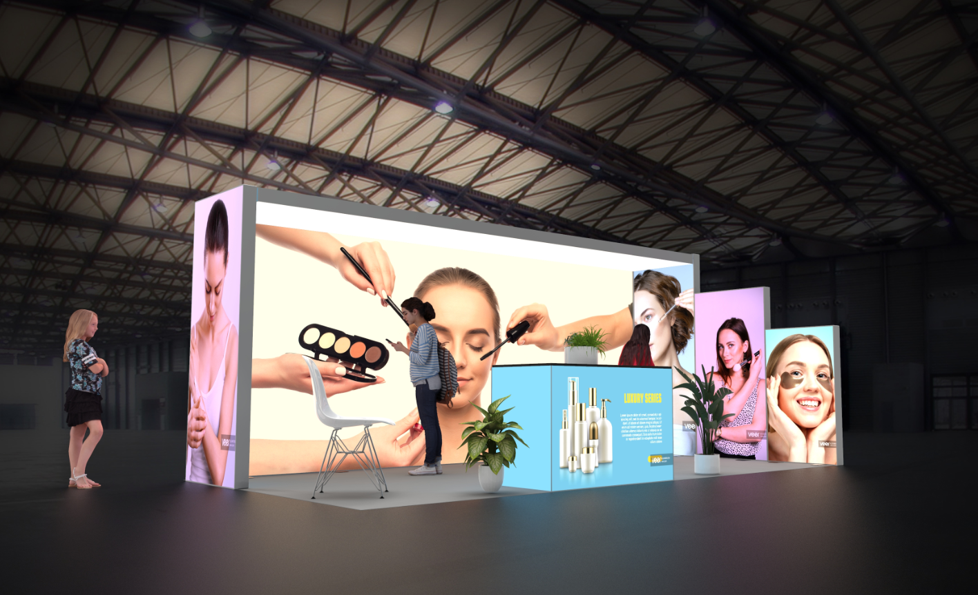 The newly upgraded SEGO modular light box display - Tianyu Exhibition ...