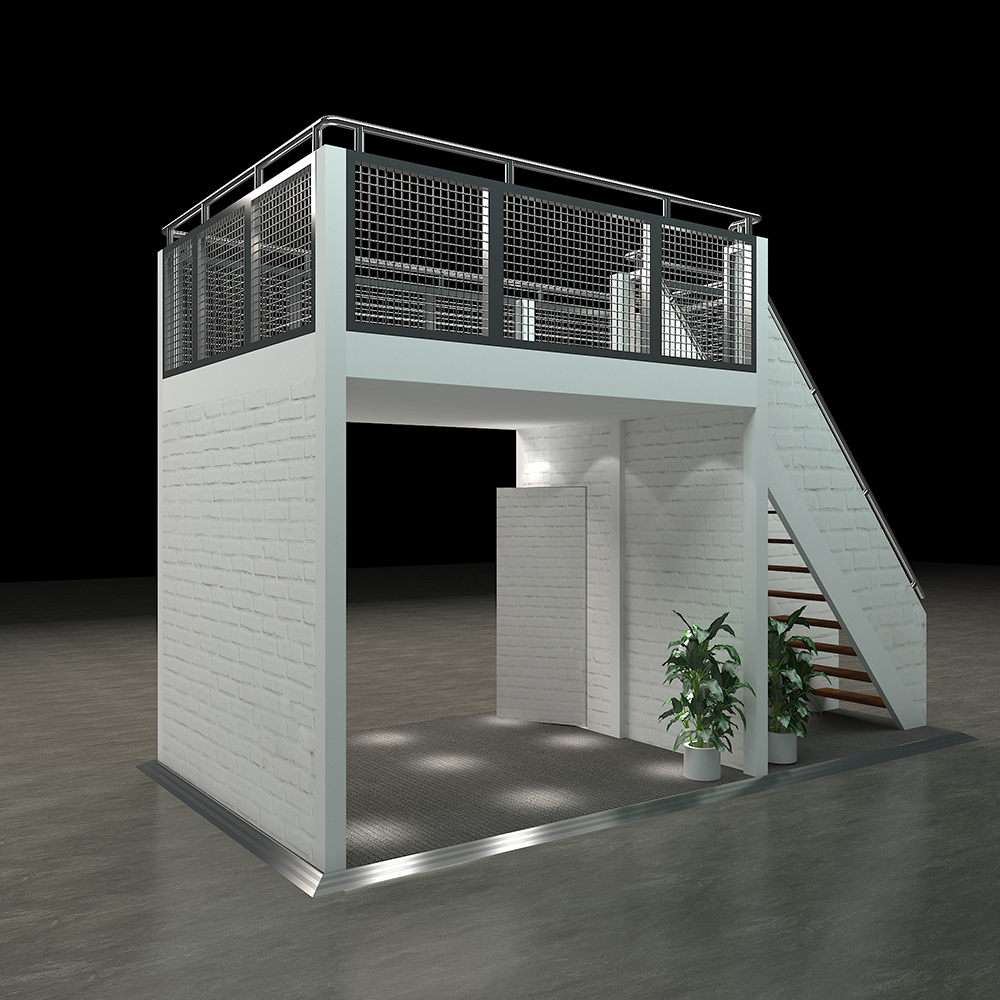 Custom Modular Double Deck Storey 1200x600cm Tradeshow Stands Retail ...