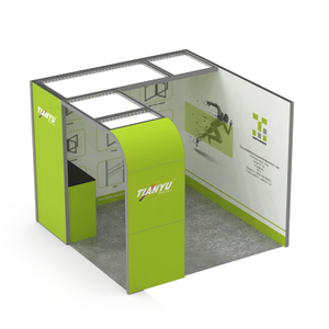 Custom portable modular trade show led screen video wall booth from ...