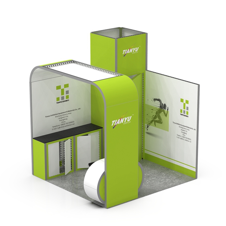 3x3m Custom easy install trade show exhibit booths contractor from ...